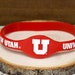 University of Utah U of U Utes Logo Silicone Bracelet Wristband ...