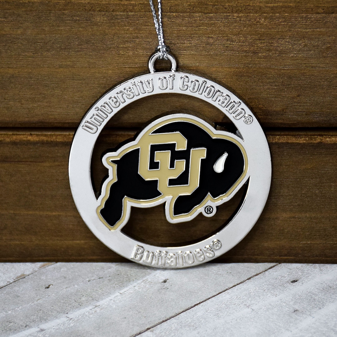 University of Colorado Buffaloes CU Buffschristmas Ornament Round Metal ...