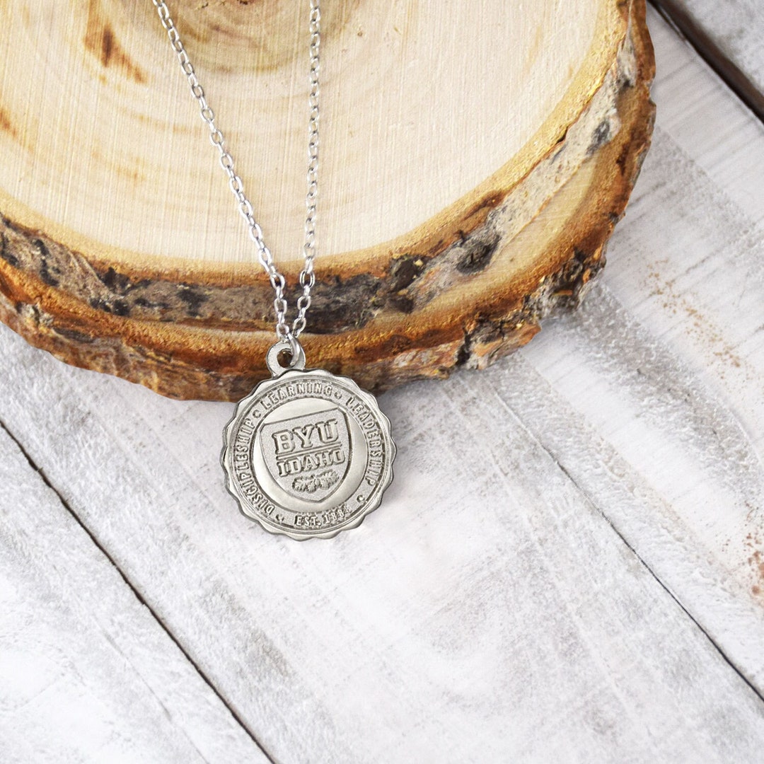Brigham Young University Idaho BYU-I Shield or Crest Logo Necklace ...