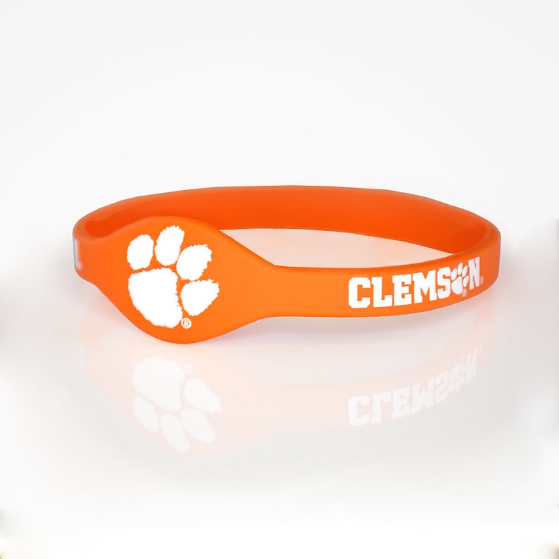 Clemson University Tigers Paw Logo Logo Silicone Bracelet - Etsy