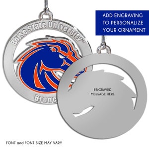 Boise State Broncos Silver Ornament Officially Licensed NCAA - Etsy