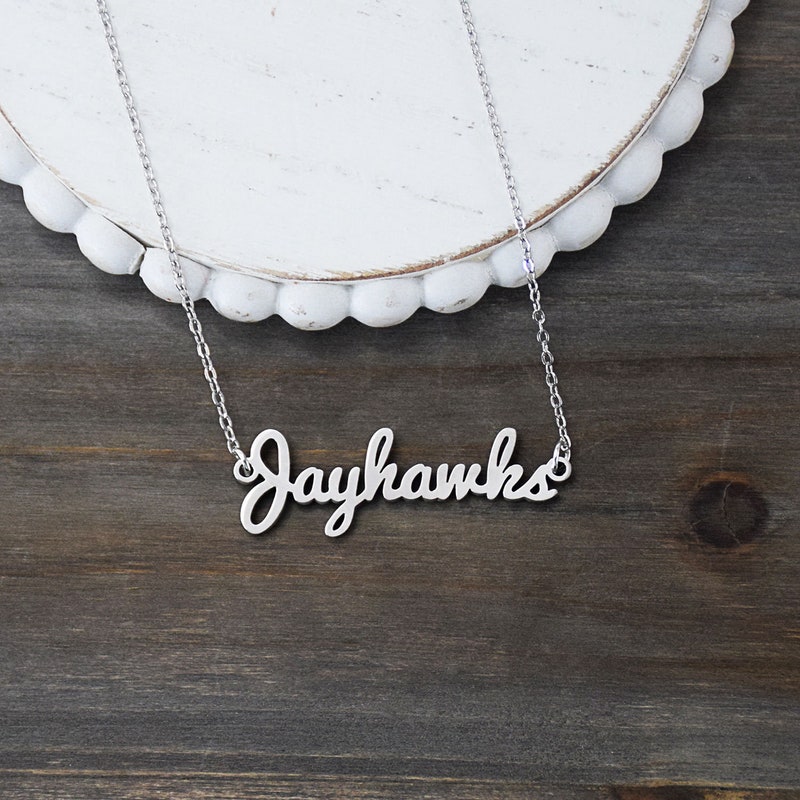 Cursive Necklace - Etsy