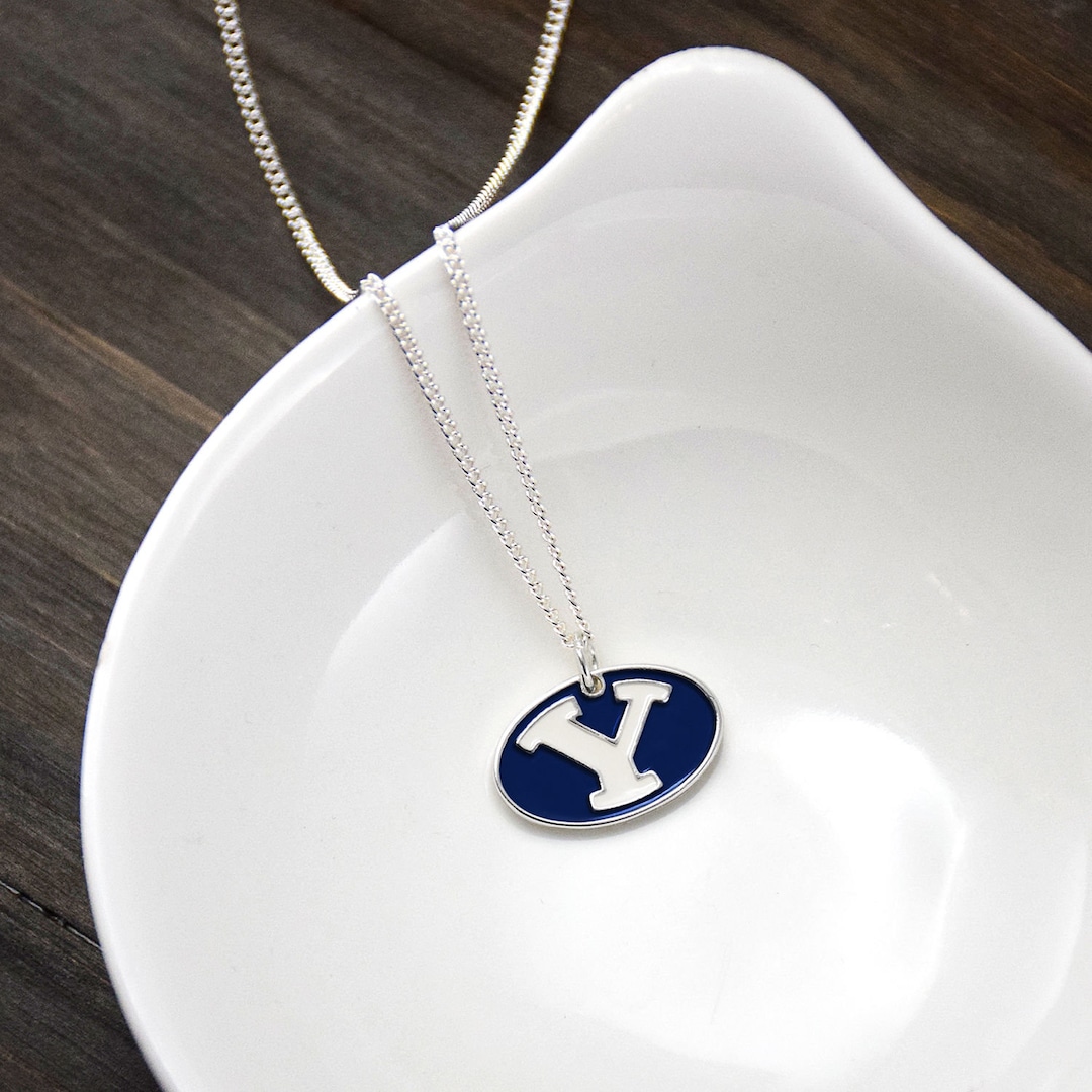 BYU Brigham Young University Cougars Y Fan Necklace Officially Licensed ...