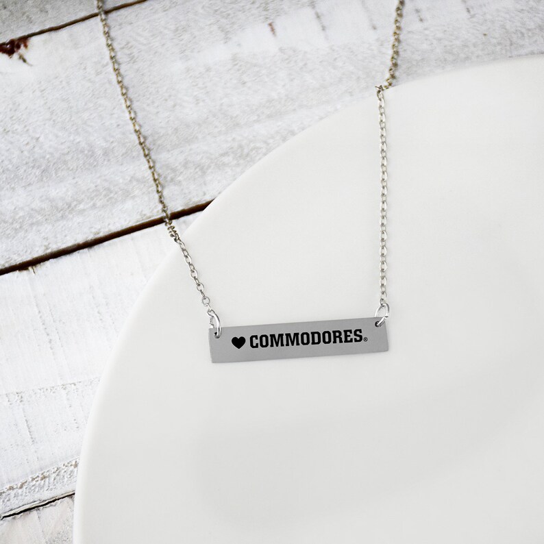 Vanderbilt University Commodores Bar Necklace Officially - Etsy