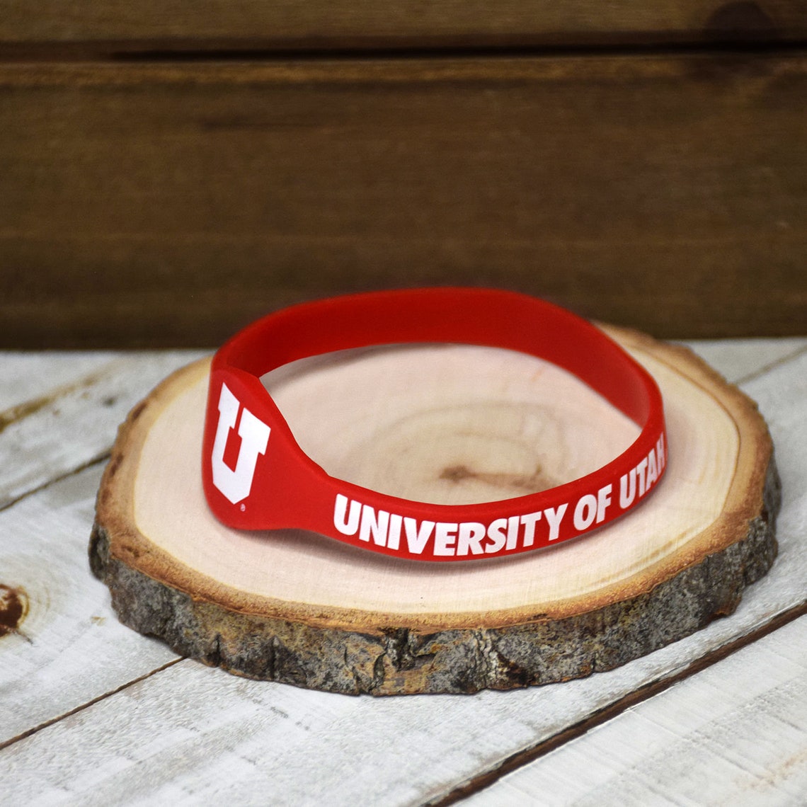 University of Utah U of U Utes Logo Silicone Bracelet - Etsy