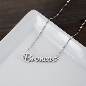 Boise State University Broncos Script Necklace Officially Licensed NCAA ...