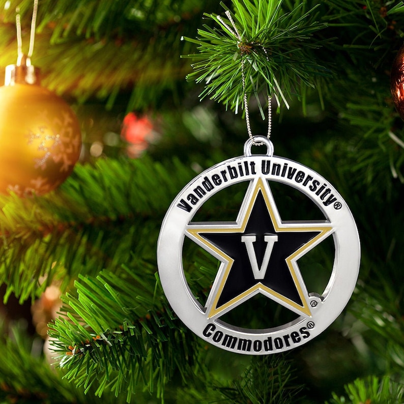 Vanderbilt University Commodores Christmas Ornament Round | Etsy