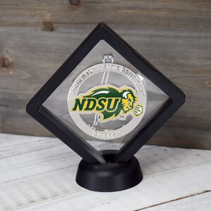 North Dakota State University Bison NDSU Christmas Ornament Round Metal ...