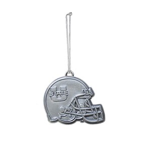 Utah State University USU Aggies Silver Football Helmet Ornament ...