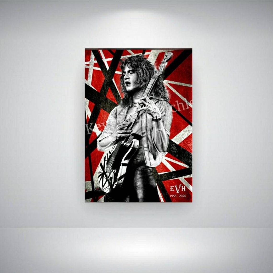 Eddie Van Halen Pencil Art Print Poster | Etsy