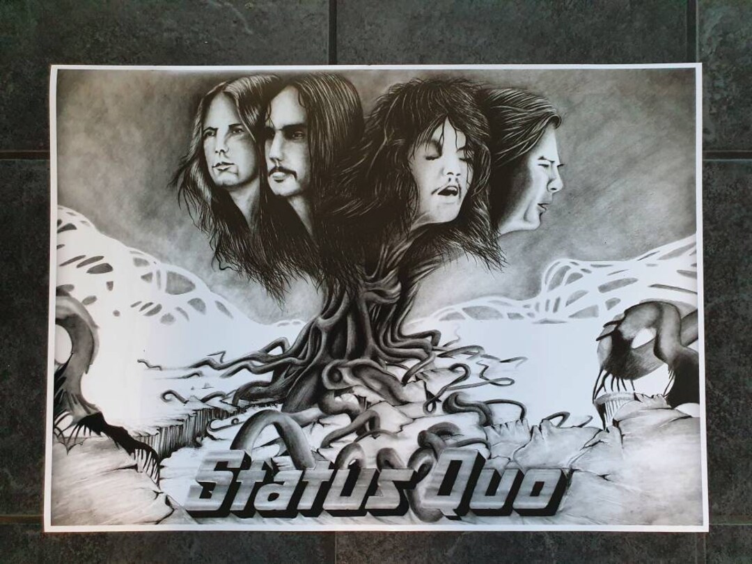 Status Quo Poster Pencil Album Art Print - Etsy