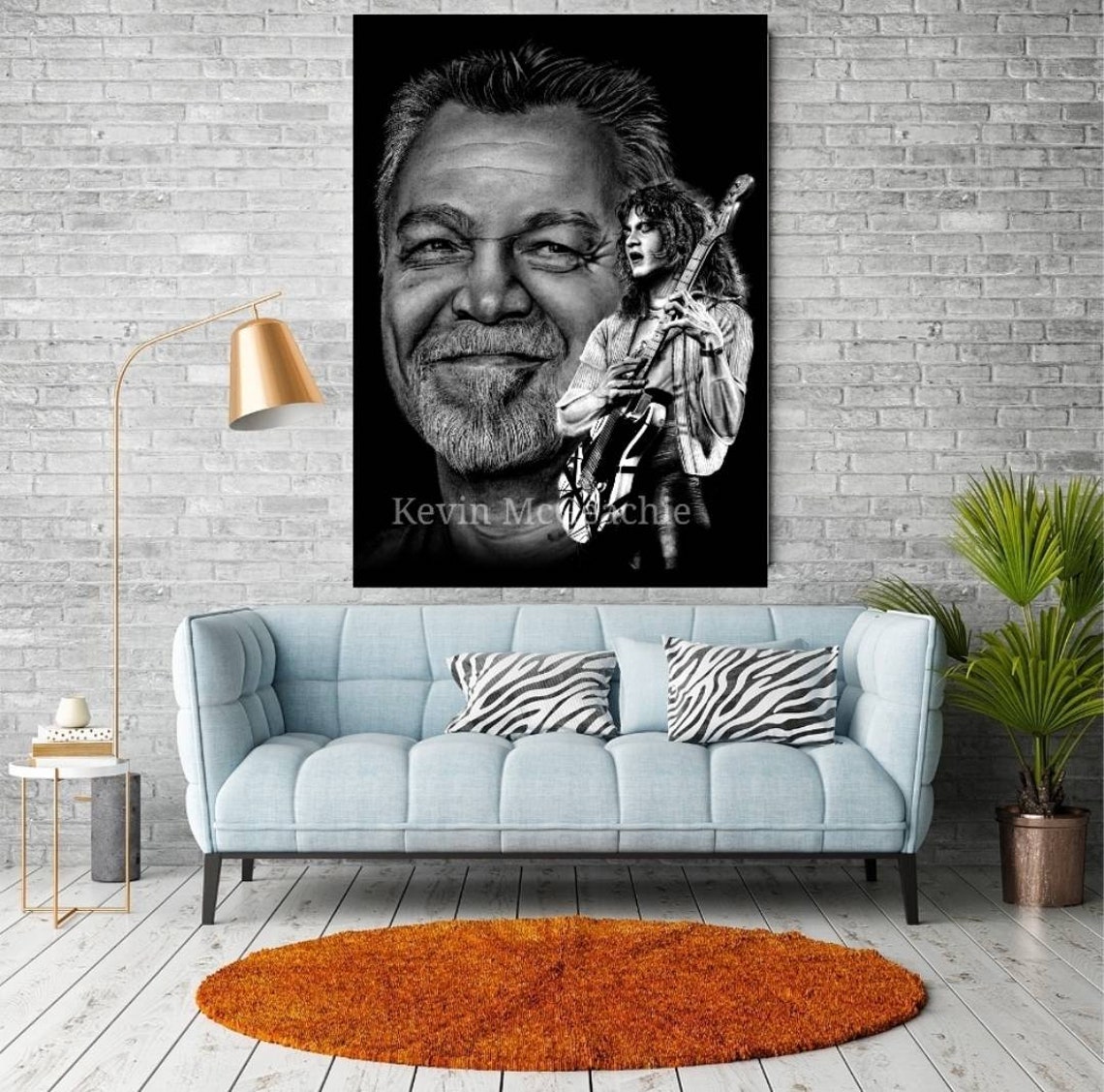 Eddie Van Halen Pencil Art Print Poster - Etsy
