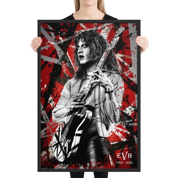 Eddie Van Halen Print - Etsy