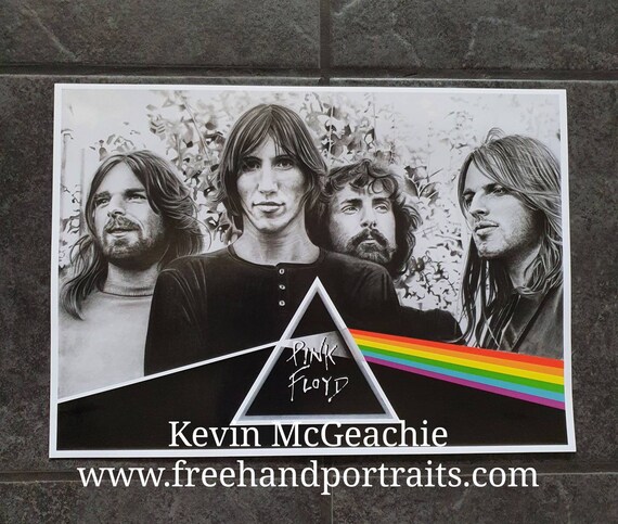 Pink Floyd Pencil Art Print DSOTM | Etsy