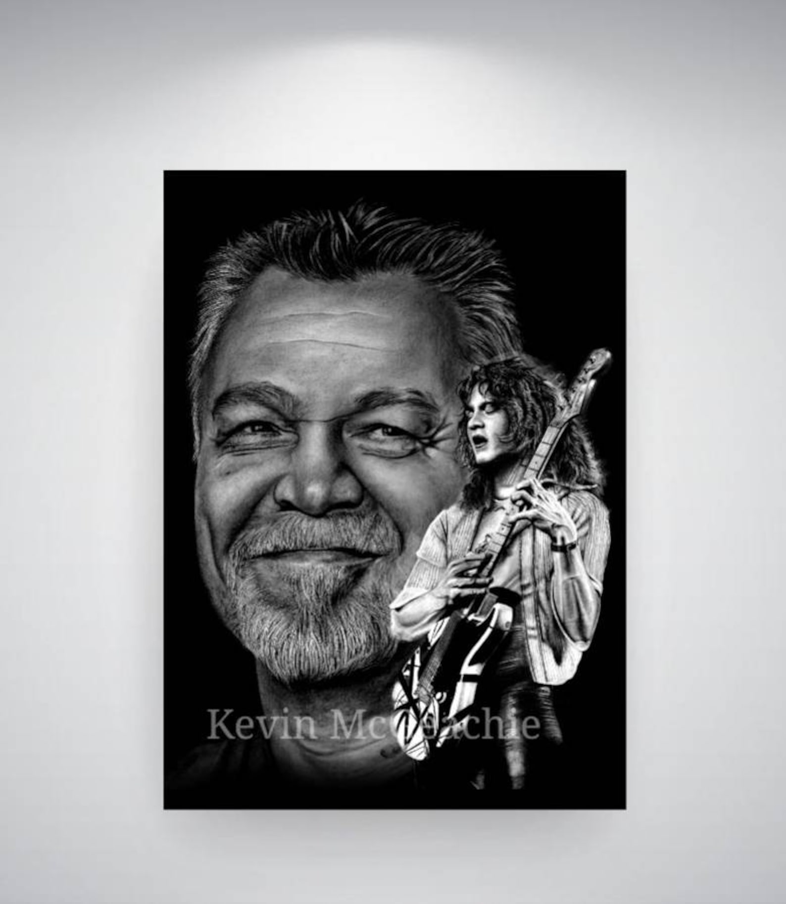 Eddie Van Halen Pencil Art Print Poster - Etsy