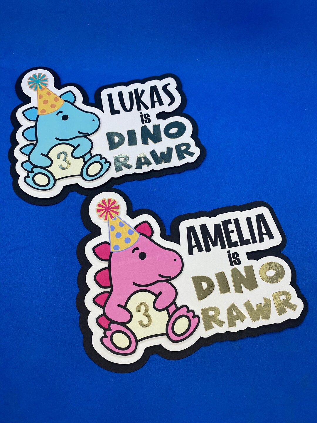 Dino Rawr Cake Topper - Dinosaur Birthday Theme - Etsy