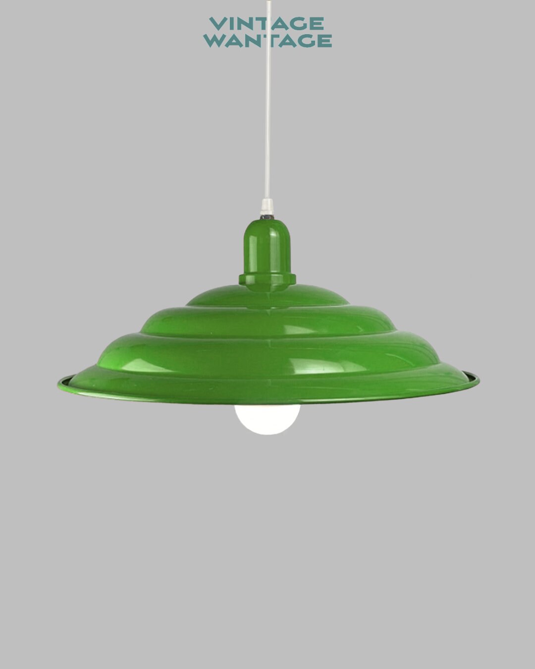 90s IKEA Green Wavy Lamp 'T204' - Vintage IKEA Green Ceiling Lamp ...