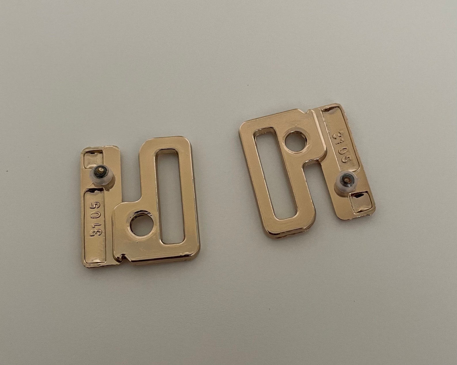 2 Piece Gold Swimwear Clasp | Bikini Buckle | Hook Clasp | Lingerie ...