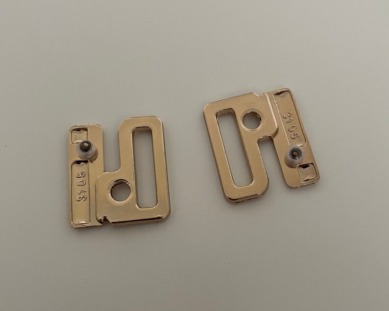 2 Piece Gold Swimwear Clasp | Bikini Buckle | Hook Clasp | Lingerie ...