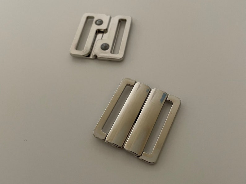 Silver Swimwear Clasp | Bikini Buckle | Hook Clasp | Lingerie Buckle ...