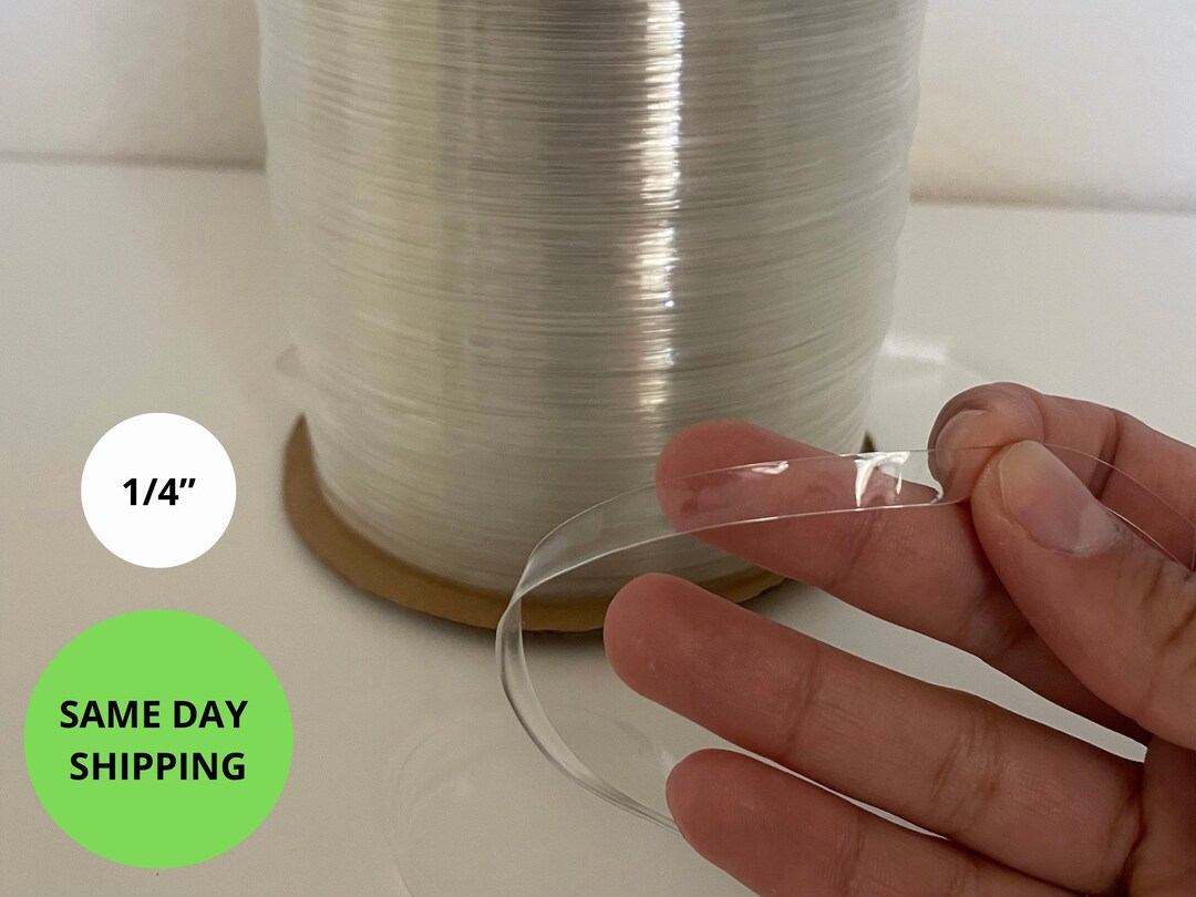 20 YARDS 1/4” Clear Elastic | Swimwear Elastic | Bra Strap| Transparent ...