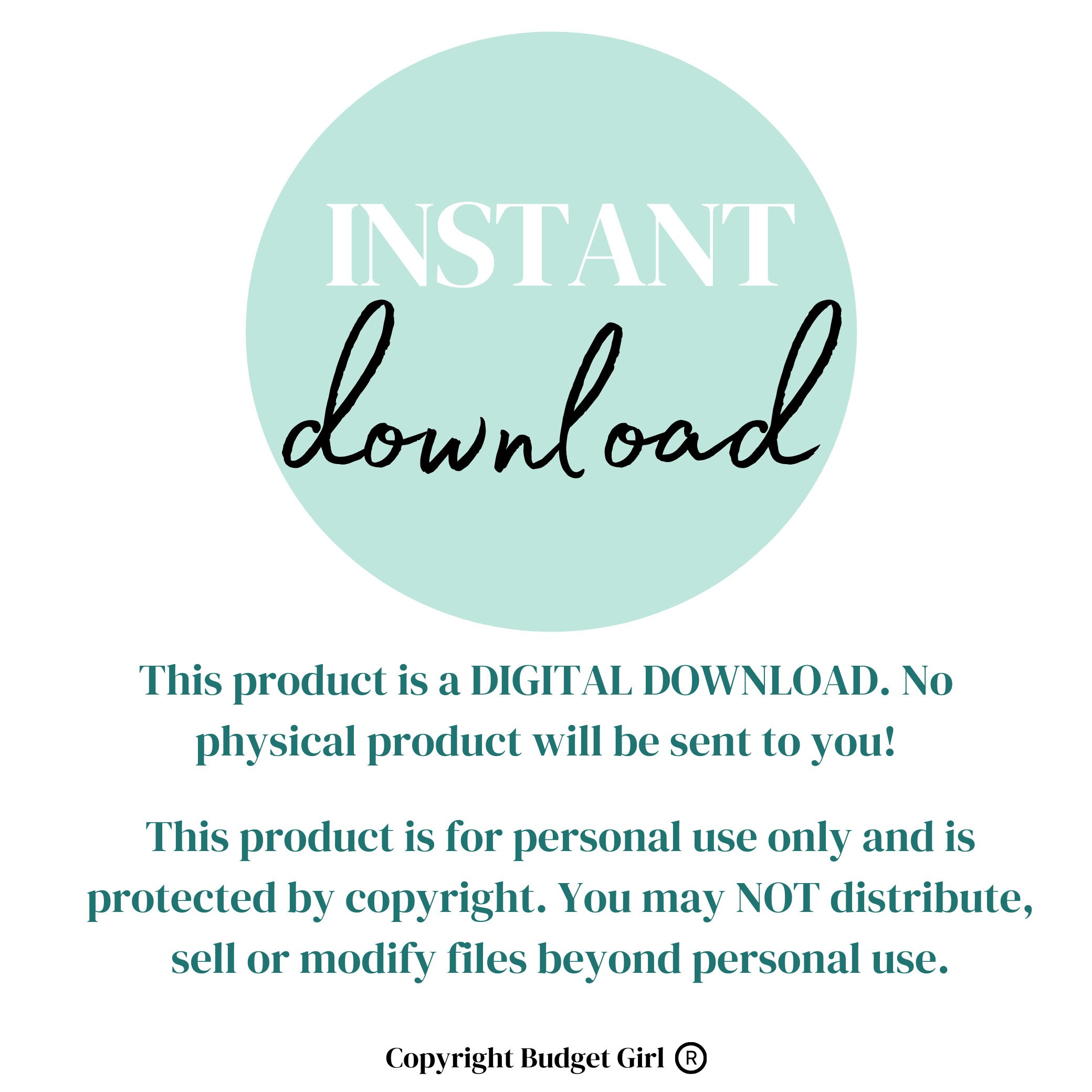 Monthly Budget Template for EXCEL/ NUMBERS/ OPENOFFICE + Business ...