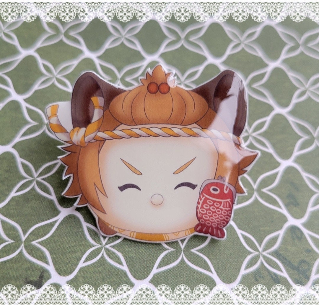 Tsum Tsum Styled Ruggie (new Year Ver.) Acrylic Pin - Etsy