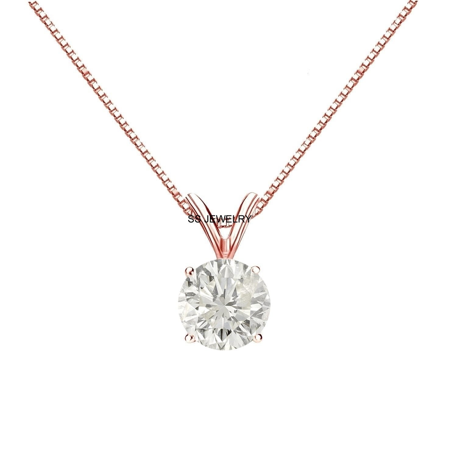 2 Ct Moissanite Round Brilliant Cut Pendant Locket Round Etsy