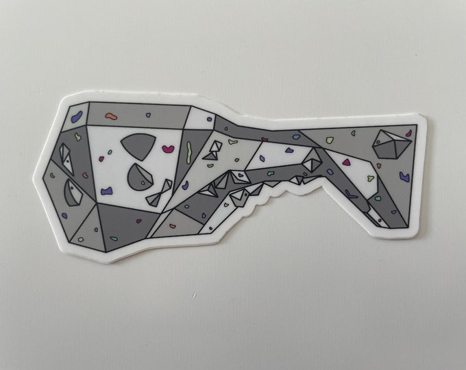 Bouldering Wall Climbing Sticker - Etsy