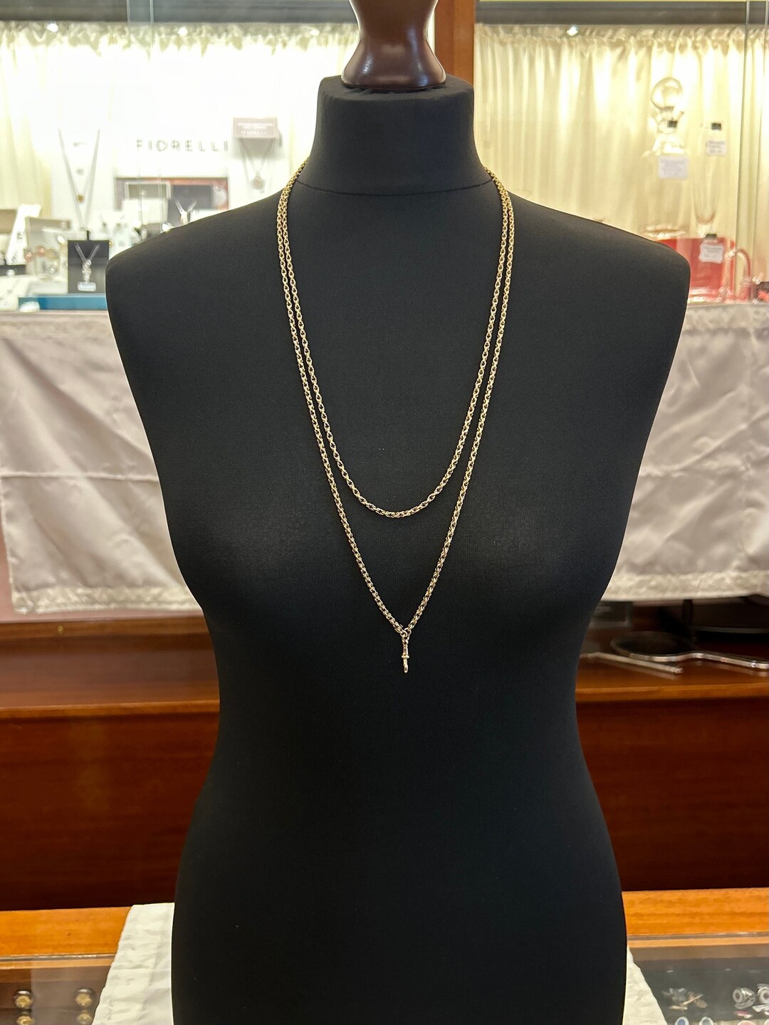 Antique Victorian 9ct Gold Guard Chain. Full Length. Very Attractive ...