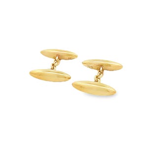 Antique Edwardian 18ct Gold Torpedo Cufflinks. Late Edwardian 18ct Gold ...