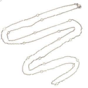 Diamond Long Necklace / Chain. Spectacle Set Diamond Guard Chain ...