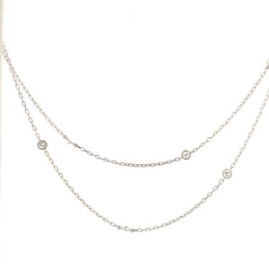 Diamond Long Necklace / Chain. Spectacle Set Diamond Guard Chain ...
