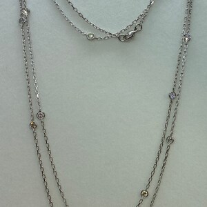 Diamond Long Necklace / Chain. Spectacle Set Diamond Guard | Etsy