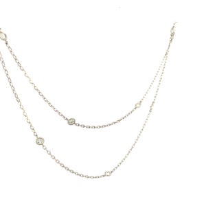 Diamond Long Necklace / Chain. Spectacle Set Diamond Guard Chain ...