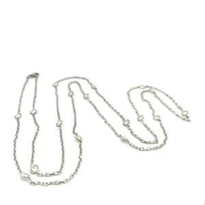 Diamond Long Necklace / Chain. Spectacle Set Diamond Guard - Etsy UK