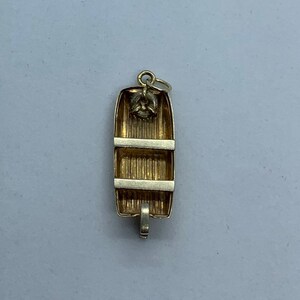 Antique Vintage Dory Boat 9ct Gold Charm or Pendant. Fishing Boat ...