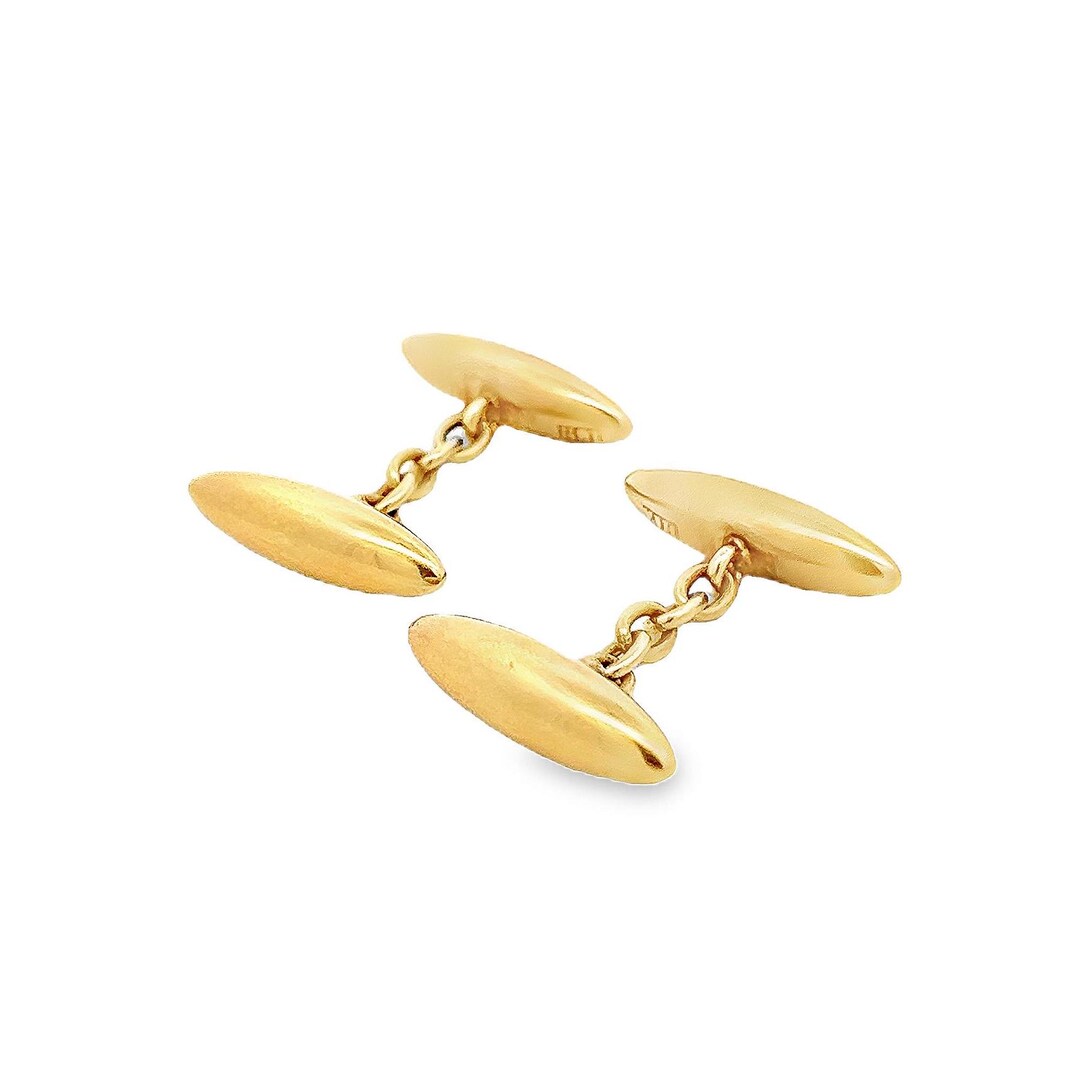 Antique Edwardian 18ct Gold Torpedo Cufflinks. Late Edwardian 18ct Gold ...