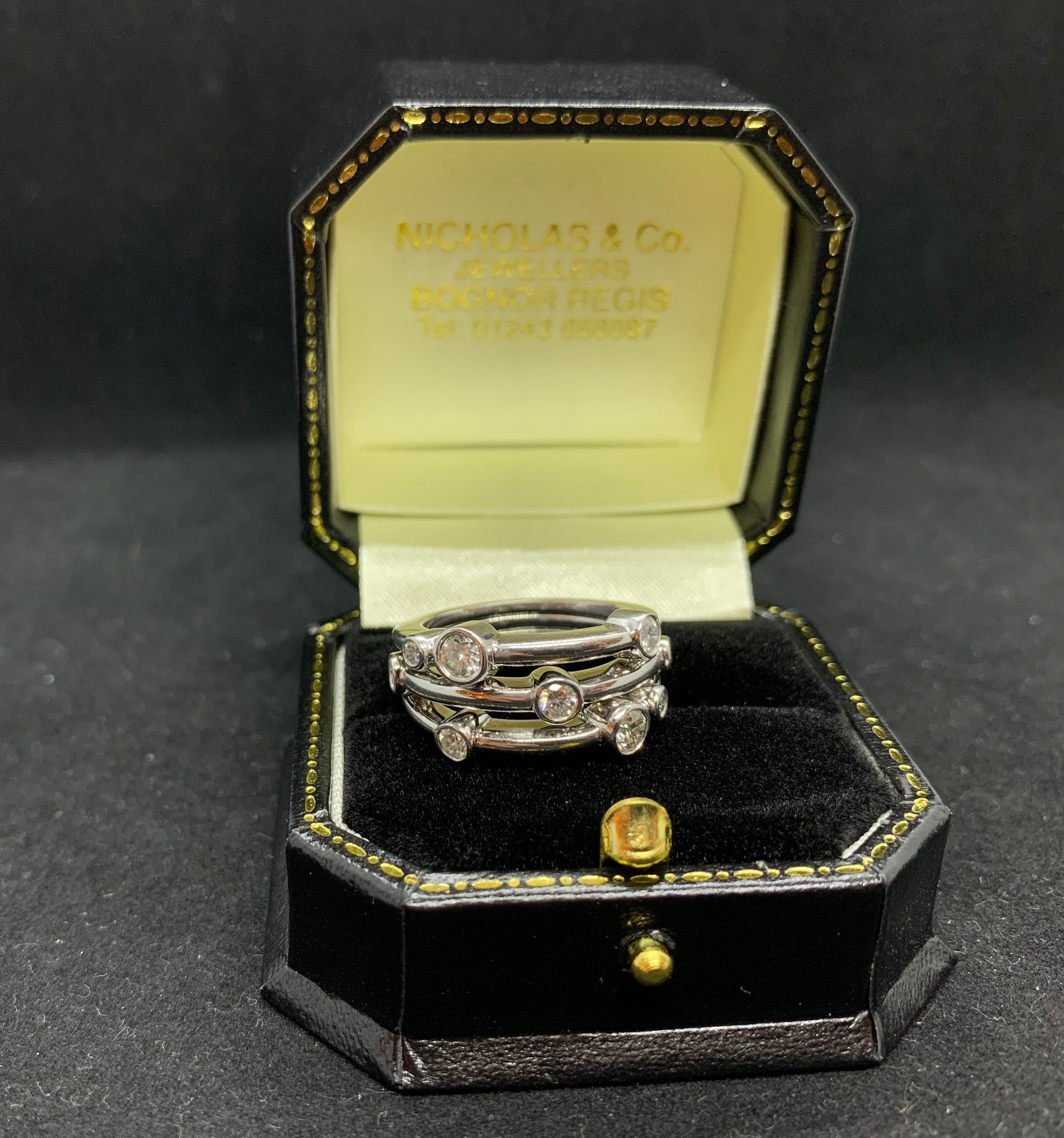 Diamond Scatter Ring. 18ct White Gold. Superbly Made Quality - Etsy UK