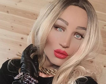 Realistic Female Mask | Etsy