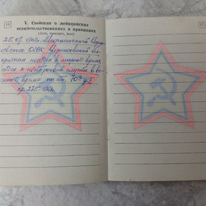 Old Soviet Military Id,ussr Document,ussr Military Id,original Soviet ...