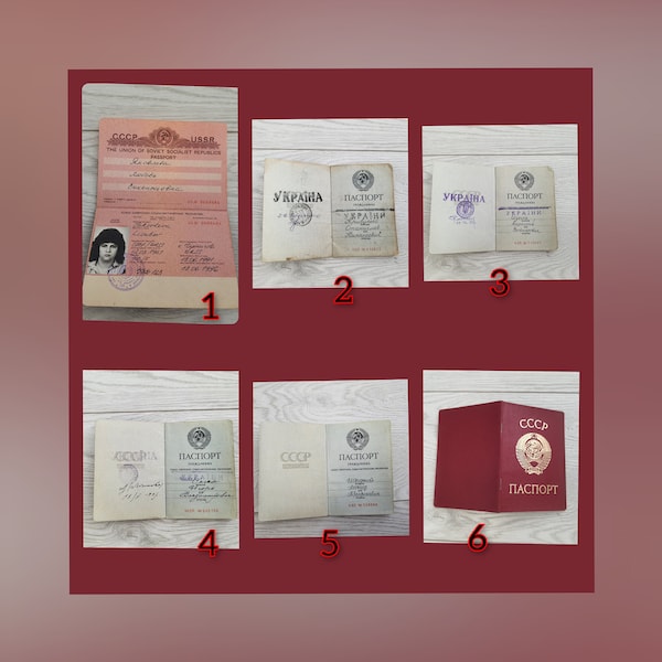 Soviet Union Id Card - Etsy