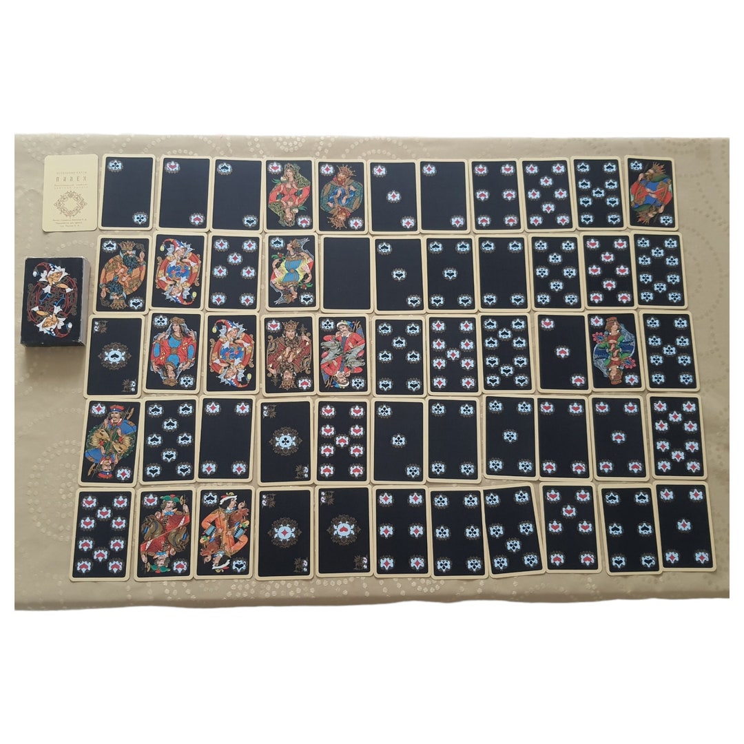 Soviet Playing Cards "palekh" Souvenir Playing Cards USSR Board Game ...