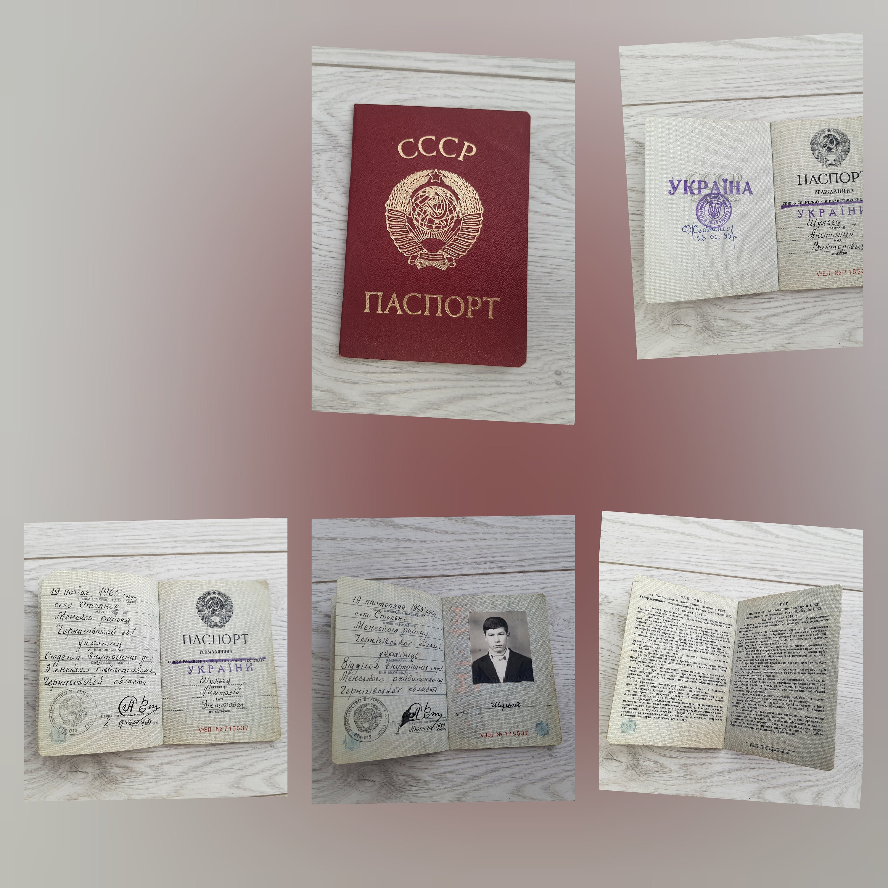USSR Passport Union of Soviet Socialist Republics Document - Etsy