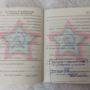 Old Soviet Military Id,ussr Document,ussr Military Id,original Soviet ...