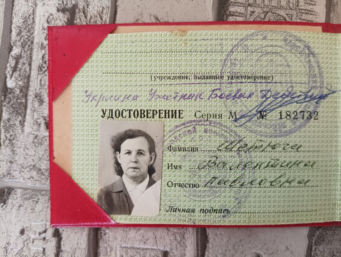 Soviet Certificate of a Participant in the Ww2 Documents of - Etsy