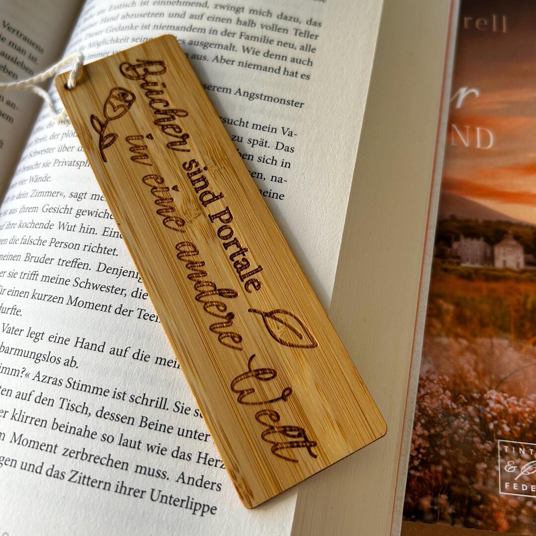 Engraved Bamboo Bookmark With Name – Personalized & Sustainable - Etsy
