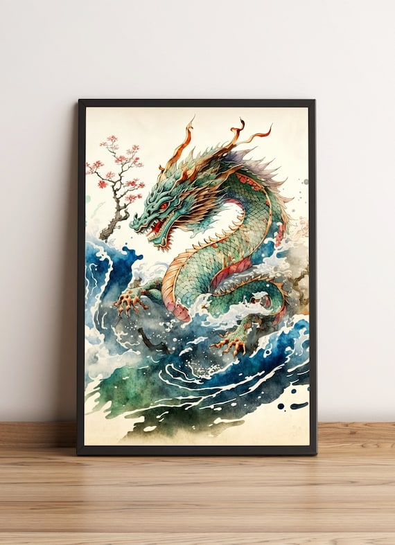 Japanese Water Dragon Art