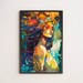 Beautiful Rainbow Mermaid / Poster, Print, Wall Art / Portrait ...