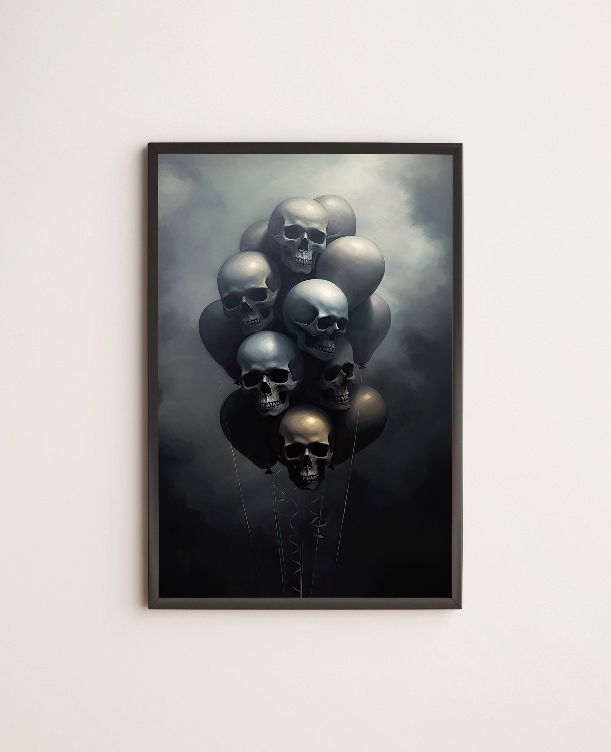 Black Skull Balloons / Poster, Print, Wall Art / Poster, Print, Wall ...